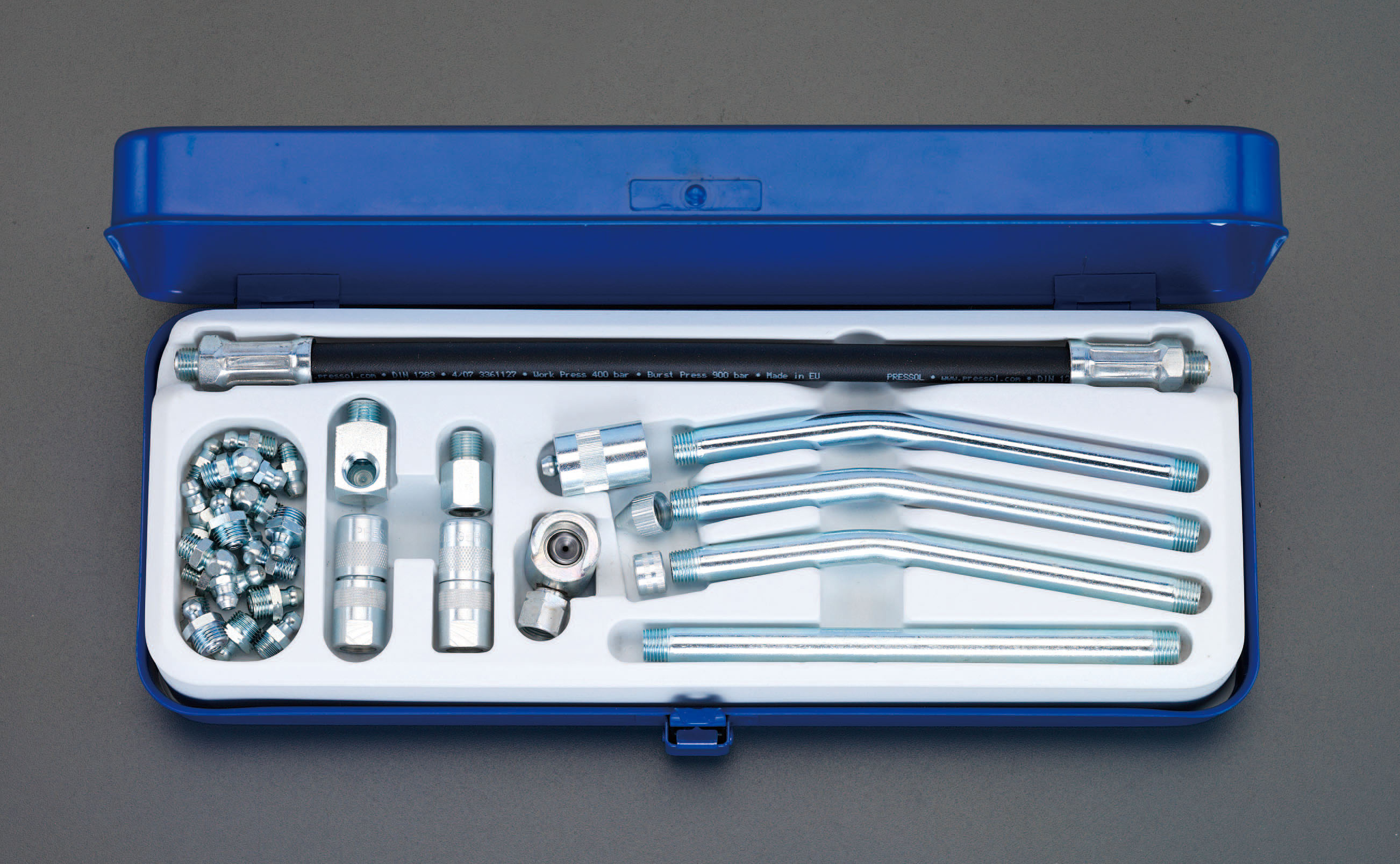 【セット内容】ニップル：M6X1.0（直X3個）、M6X1.0（45°X3個）、M8X1.0（直X3個）、M8X1.0（45°X3個）、M10X1.0（直X3個）、G1/8"（直X3個）適合グリースガン：EA991CJ、CE-2300mmフ...