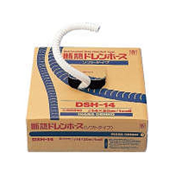 メーカー：因幡電工型番：DSH-14内径×外径：14.5×26.5mm全長：20m材質：保温材：発砲ポリエチレン 芯線：硬質ポリ塩化ビニル樹脂 フィルム：軟質ポリ塩化ビニル樹脂厚み：6mm最小曲げ半径(曲げ内側)：R67mmソフトで作業性抜...