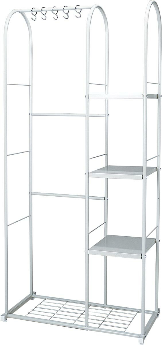 ●※注意※…【お客様組立品】●サイズ(W×D×H)…840×440×1818mm●重量…14kg●材質…スチールメラミン焼付清掃用具は含みません。000012266570楽天 HD店　