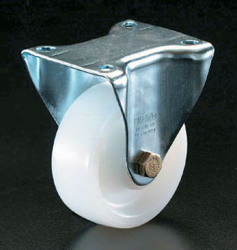 ●耐熱温度:-25-80°C●材質:金具:スチール、車輪:ナイロン6●仕様:固定●車輪径×幅:100×37mm●耐荷重:250kg●全高:130mm●重量:0.8kgプレーンベアリング000012025201 HD　