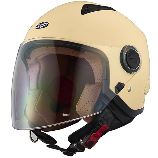 ゾルター ZOLTAR イージーウェーブ3 スポーツジェットサイズ:Lカラー:マットアイボリー重量:約1,100g【仕様説明】オープンフェイスのジェットヘルメット形状をスポーツタイプにし、ベンチレーション機能とエアロ効果を持たせたスポーツジ...