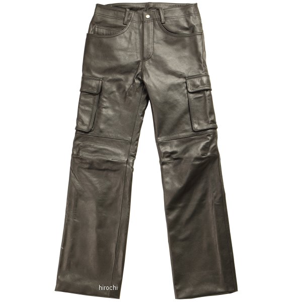 デグナー DEGNER レザーカーゴパンツカラー:ブラック サイズ:XLサイズ素材:牛革ややワイドなシルエットに仕立てたワークテイストのカーゴレザーパンツ柔らかな牛革では着心地は抜群。【注意点】パンツ背面の膝裏につなぎ目があるタイプと1枚革...