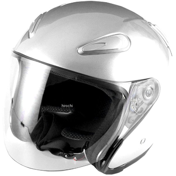 NBS バイクパーツセンター エアロフォルムジェットヘルメットカラー:シルバーサイズ:M(57-58cm未満)【仕様説明】ヘルメット後部に設置されたスポイラーで高速走行時の安定性が向上し、前後のエアーインテークは吸入効率を高めつつ、静粛性も...