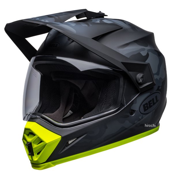 ベル BELL オフロードヘルメット MX-9 MIPS アドベンチャー ステルスカモサイズ:S(55-56cm)カラー:マットブラック/ハイビズ規格:SG規格(公道使用可能)重量:1.66kg(Mサイズ測定)「ALL-TERRAIN EX...