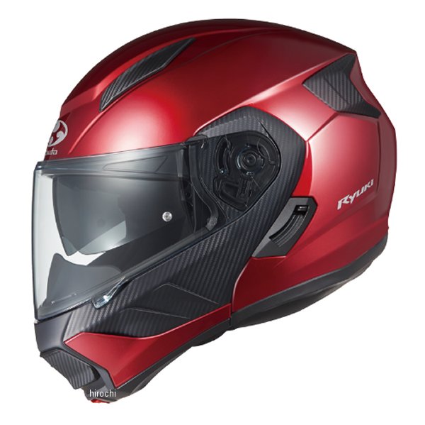 オージーケーカブト OGK KABUTO システムヘルメット RYUKIサイズ:Lカラー:シャイニーレッド・T.P.S.（高性能サーモプラスチック帽体）優れた耐衝撃性の高性能樹脂原料を使用した熱可塑性プラスチック帽体です。・ウェイクスタビラ...