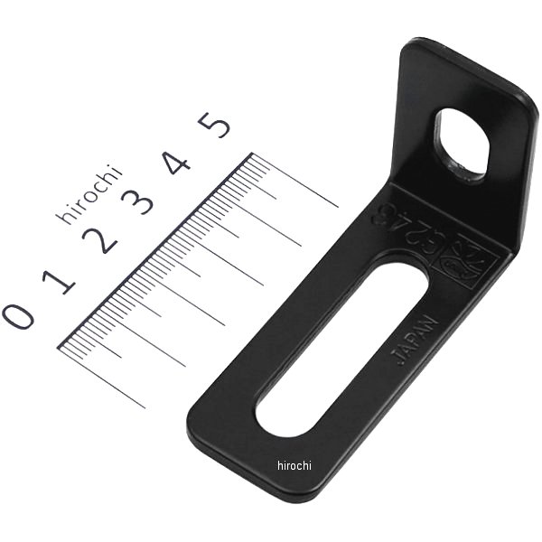 エーモン 取付金具(黒)・サイズ 厚さ3mm 25×65×35mm 穴径10mm・カチオン電着塗装G243楽天 HD店　