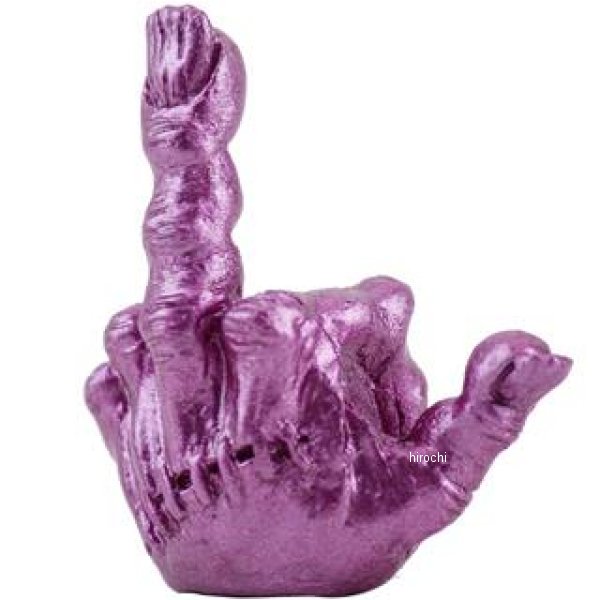 MMS-VC014 GOODS グッズ FXXK! HANDSIGN バルブキャップ メタリックパープル汎用材質:本体:レジン バルブキャップ本体:黄銅サイズ:幅:約32mm 高さ:約37mm 奥行き:約18mm【仕様説明】皮膚、爪、しわ、...