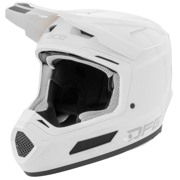 ディーエフジー DFG エースヘルメットサイズ:Sカラー:ホワイト素材:シェル PC/ABS、バイザー PA、内装 EPS(発泡ポリスチレン)ERT:特許技術重さ:XS/S/M 1350g (±50g)、L/XL 1500g (±50g)S...