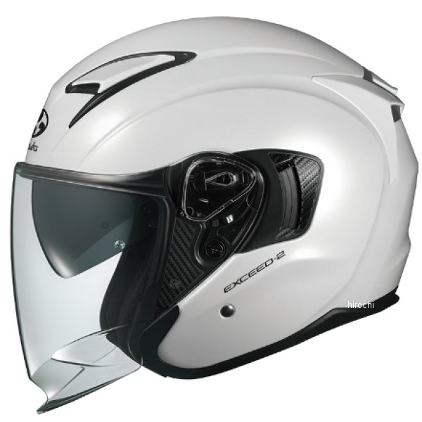 4966094628482 オージーケーカブト OGK KABUTO EXCEED2 パールホワイト XSカラー:パールホワイト サイズ:XS(54-55cm)【仕様説明】・帝人株式会社 熱線遮蔽素材使用「UV＆IRカットシールド」採用UV...