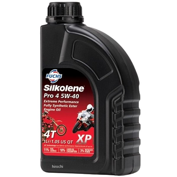 シルコリン SILKOLENE 4st エンジンオイル PRO 4容量:1L粘度:5W-40規格:JASO MA2エステル/化学合成4ストロークスポーツバイク用オイル高出力なスポーツバイクやチューニングマシンに最適なオイルです。エレクトロシ...
