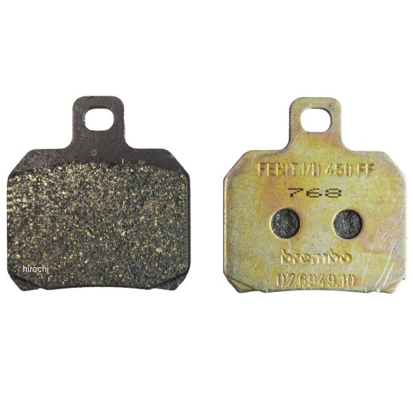 ブレンボ brembo ブレーキパッド オーガニック 1ピン ピストン径:同径 2POT:32mm/34mm用CNCリアキャリパーφ34各色に適合パッド:標準品/オーガニック※107.6949.10から品番変更厚み:7.35mm / ライニ...