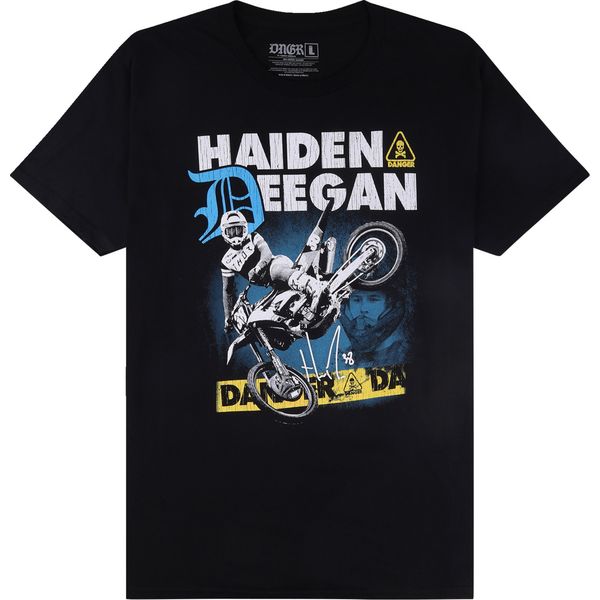 ディーガンアパレル Deegan Apparel Caution Tシャツカラー ブラック材質 綿サイズ XLDMTSS3023BLKXL楽天 HD店　