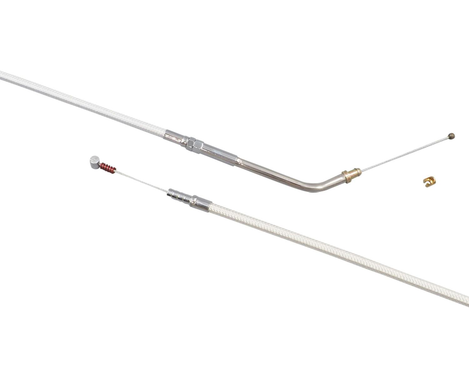 033882 MAGNUM マグナム SCII 30in アイドル 45°TL4-3/4in 96年以降96年以降 ビッグツイン・XLモデルの、プッシュインタイプのスロットルハウジング採用車両に適合（※電子スロットル車両は適合外）【メッシュ...