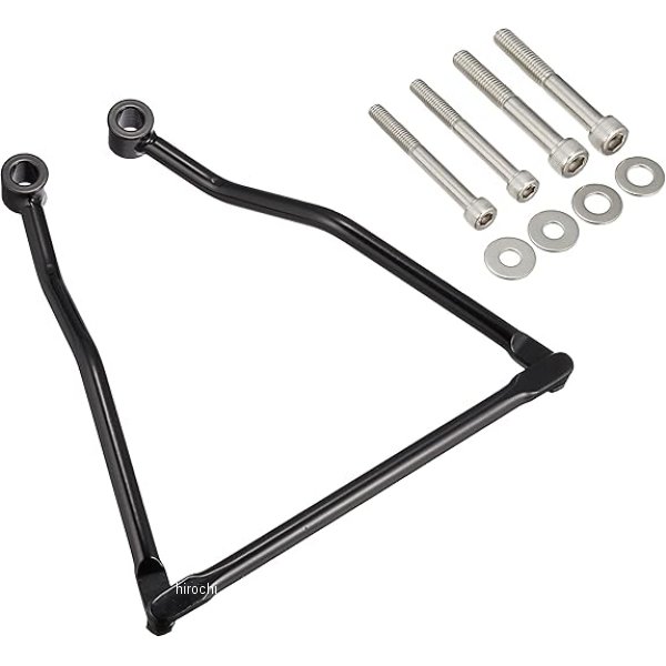 RY59190ブラック ラリー RALLY 591 サイドバッグサポート ブラックカラー:ブラック付属品： M8×70ボルト×2本、M10×70ボルト×2本寸法： 縦約23cm 横(下側)約20cm 高差約3cm サドルバッグ装着時のタイヤ...