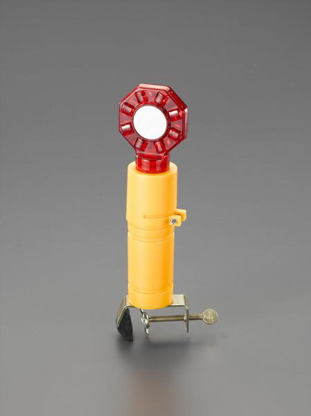 電源：単1電池×2本(別売)光源：LED×8灯電池寿命：100時間クランプ範囲：55mmまで重量：360g材質：本体：ポリスチレン受け部：ポリエチレンサイズ：80×250(H)mm明暗センサー内蔵により、暗くなると自動点滅します。EA983...