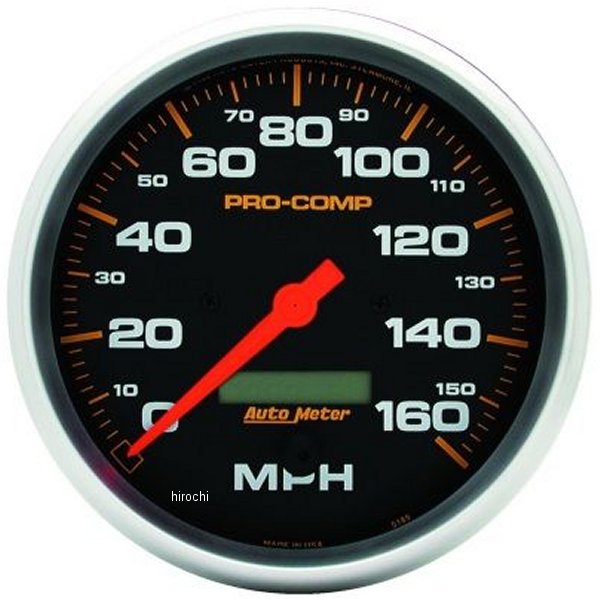 Autometer Pro-Comp 5in 160mph Electric Speedometer w/ LCD Odometerメーカー：AutoMeterメーカー品番：5189・掲載画像は、カタログより抜粋した参考画像となっております...