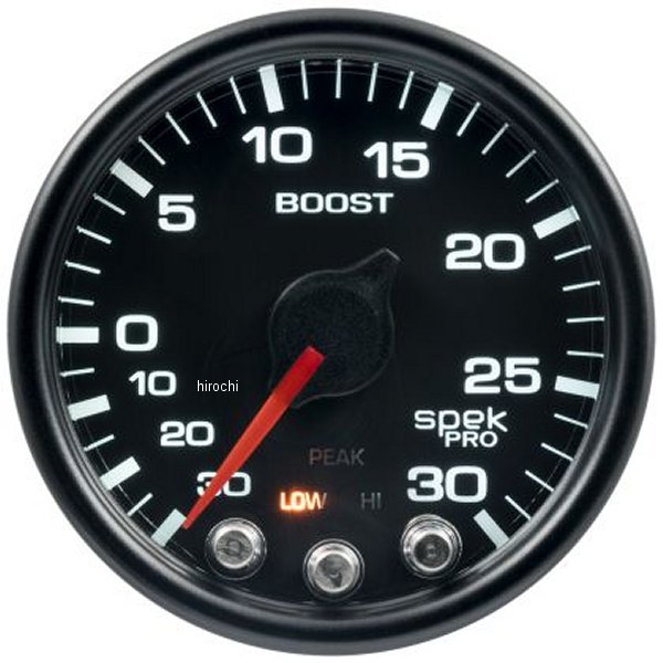Autometer Spek-Pro Gauge Vac/Boost 2 1/16in 30Inhg-30psi Stepper Motor W/Peak & Warn Black/Blackメーカー：AutoMeterメーカー品番：P30...