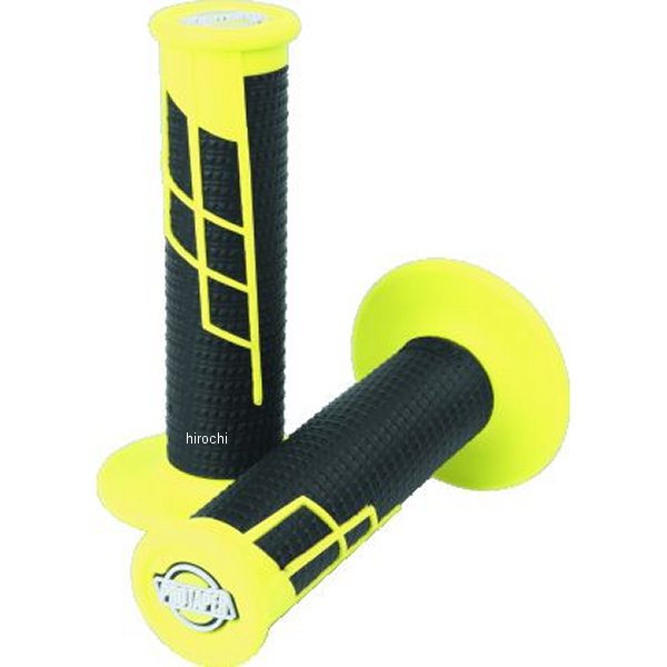 ProTaper Clamp-On 1/2 Waffle Grip - Neon Yellow/Blackメーカー：ProTaperメーカー品番：021657・掲載画像は、カタログより抜粋した参考画像となっております。ご不安な場合は、メーカ...