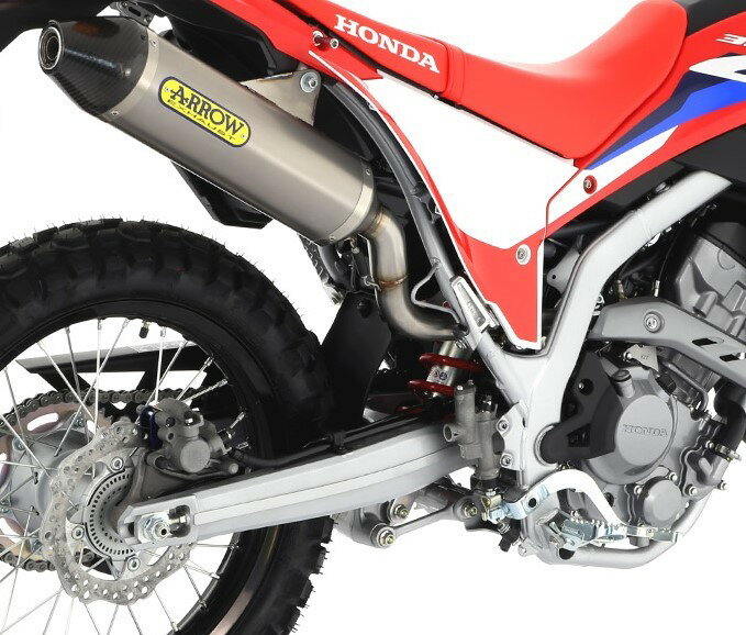 アロー Arrow フルエキゾースト Thunder21年-24年 ホンダ CRF250ラリーマフラータイプ:フルエキ Thunder型番:72528PK+72178PZ+72179PDサイレンサー素材:チタン(カーボンエンド/バッフル付属...