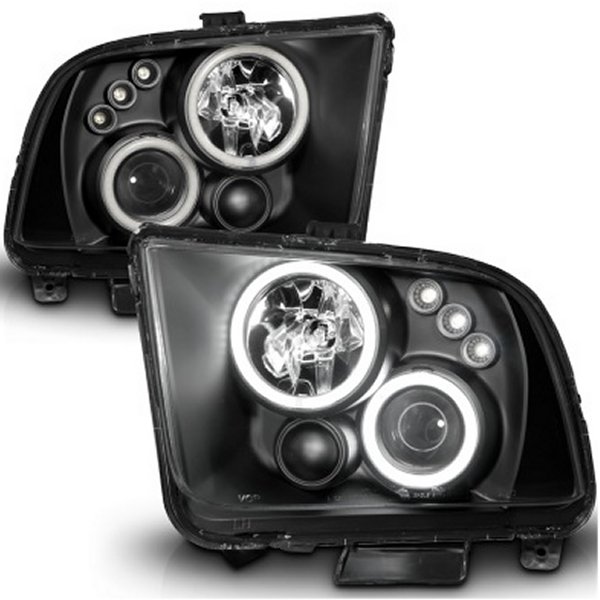 ANZO 2005-2009 Ford Mustang Projector Headlights w/ Halo Blackメーカー：ANZOメーカー品番：121166・掲載画像は、カタログより抜粋した参考画像となっております。ご不安な場合...