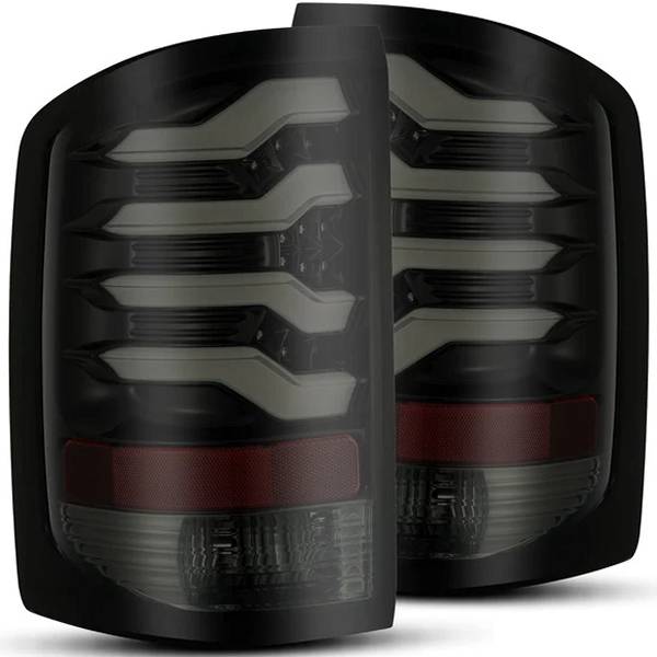 AlphaRex PROシリーズ LED テールライト ジェットブラック14年-18年 GMC Sierra 1500・掲載画像は、カタログより抜粋した参考画像となっております。ご不安な場合は、メーカーサイトでのご確認をお願い致します。・お...