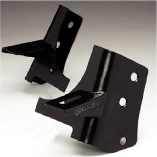 KC HiLiTES 97年-06年 ジープ TJ A-Pillar ウインドシールド Hinge ライト Mount ブラケット セット (2個) - ブラックメーカー：KC HiLiTESメーカー品番：7311・掲載画像は、カタログより...