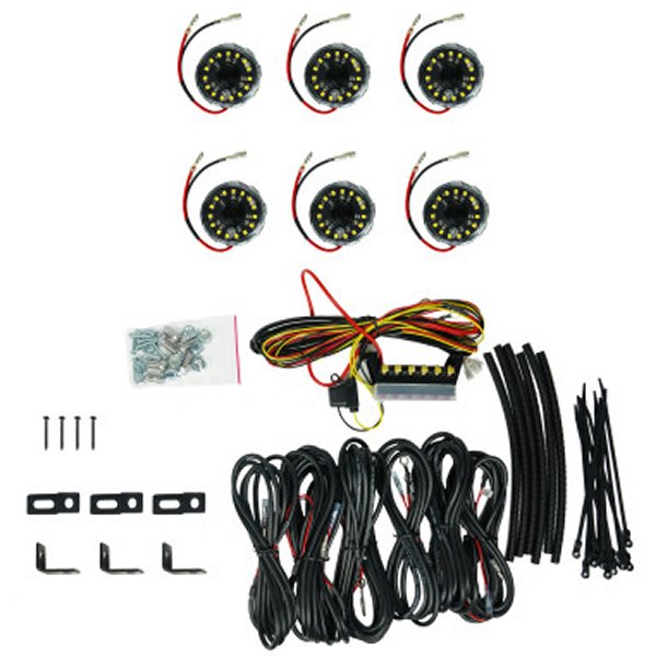 KC HiLiTES Cyclone V2 LED - Rock ライト - 6-ライト System - クリア - 5W Flood Beamメーカー：KC HiLiTESメーカー品番：91040・掲載画像は、カタログより抜粋した参考画...