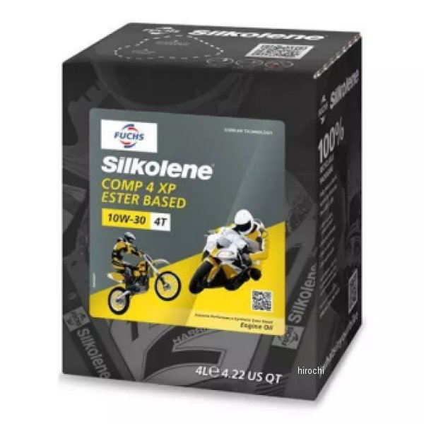 SIL602013491 シルコリン SILKOLENE エンジンオイル COMP4 10W-30 XP 4L CUBE10W-30 半化学合成油容量:4LSIL602013491楽天 HD店