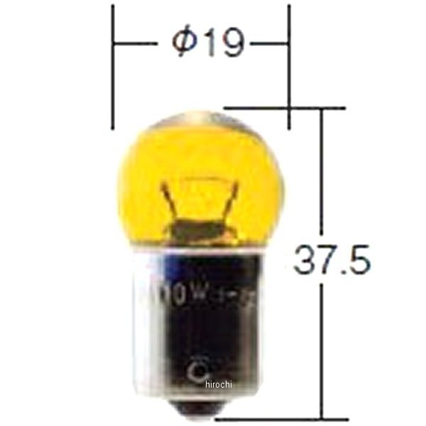 小糸製作所 白熱バルブ光色:イエロー定格電圧:24V12W形状:G18口金:BA15s数量:10個入り3643Y楽天 HD店