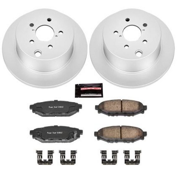 Power Stop 16年-18年 スバル Crosstrek リヤ Z17 Evolution Geomet Coated ブレーキ キットメーカー：PowerStopメーカー品番：CRK6107・掲載画像は、カタログより抜粋した参考画...