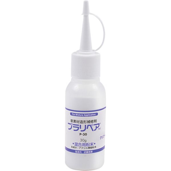 ・お色や分量に合わせて購入いただける補充用単品製品です。・補充用単品製品・色：透明・容量(g)：30・可使時間(25℃)：30〜60秒・硬化時間(25℃)：一次硬化：5分　二次(完全)硬化：24時間・材質：アクリル樹脂　プラリペア混合用パウ...