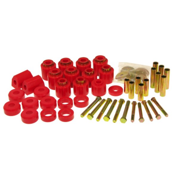 Prothane 87年-96年 ジープ YJ 1in リフト Body Mount キット - レッドメーカー：Prothaneメーカー品番：1-113・掲載画像は、カタログより抜粋した参考画像となっております。ご不安な場合は、メーカーサ...