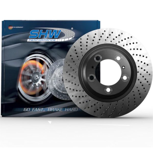 SHW 13-16 Porsche Boxster 2.7L w/o Ceramic Brakes Left Front Drill-Dimp MB Brake Rotor (98135140101)メーカー：SHW Performance...