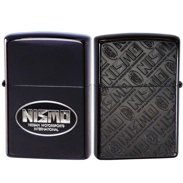 NISSAN 日産 Zippo NISMO・サイズ:#200使用　約W35×H55×D13mm・素材:鉄・加工:エッチング＋マスキング銀いぶし＋赤色差し・カラー:ブラック【商品紹介】ニッサン・モータースポーツのDNA、NISMO ZIPPO...