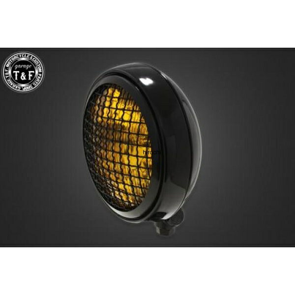 4023652 ガレージT&F 5.75in グリルヘッドライト(ブラック)イエローレンズ+ステーE 250TR 4023652楽天 HD店
