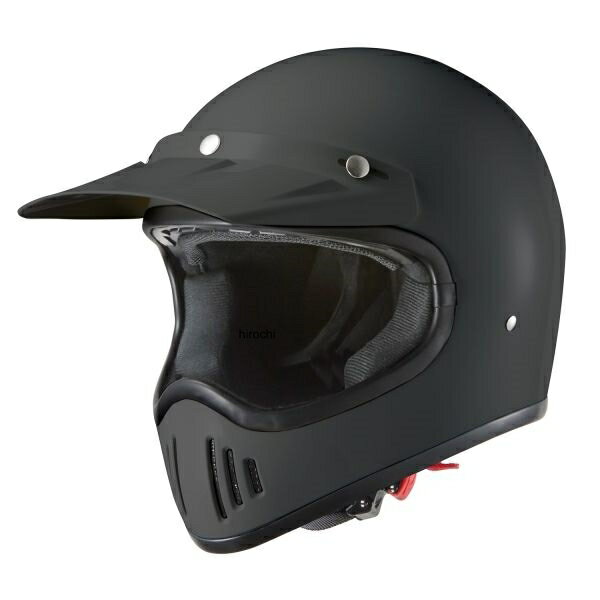 NBS バイクパーツセンター A-728 ビンテージフルフェイスヘルメット XL マットブラック・バイザー付きで日差しを防ぎ眩しさを軽減。・着脱と調整が簡単なラチェット式ワンタッチバックルを使用。・見た目もレトロでかっこいいフルフェイスヘル...
