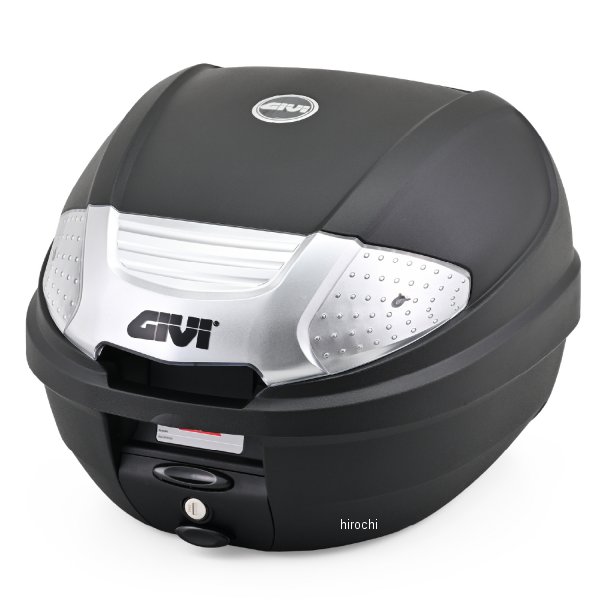 ジビ GIVI E300NT2BD リアボックス モノロック シルバーレンズレンズカラー:シルバー容量:30L最大積載重量:3kg外寸:奥行400×幅410×高さ300(mm)総重量:ベースプレート込み3kgバイク用リアトップケース(モノロ...
