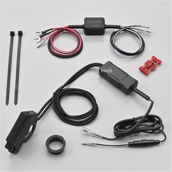 せまいスキマで急速充電、Type-C+Type-Cの2ポートUSB PD×2の2ポートで、1ポートあたり最大30W(5V/3A、9V/3A、12V/2.5A)の高出力。メインキーに連動するのでバッテリー上がりの心配もありません。ブレーキスイ...