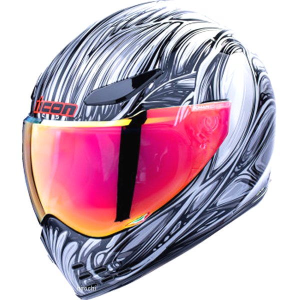 アイコン ICON フルフェイスヘルメット DOMAIN NOUVEAU シルバー 2Xサイズサイズ：2Xカラー：シルバーシェル素材:FRP複合材・彫刻されたネックロール・連続排気システム・最小限の重量で最適な強度を実現する手作りのFRPシ...