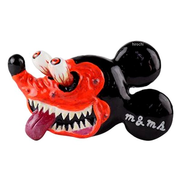 GOODS グッズ HIPPYMOUSE キーホルダー バレッタ マディーオレンジカラー：マディーオレンジ素材:レジンサイズ：幅 約80mm、高さ 約50mm、厚み 約30mm(目玉含む)内容物：本体×1個M&Msヒッピーマウスをキーホルダ...