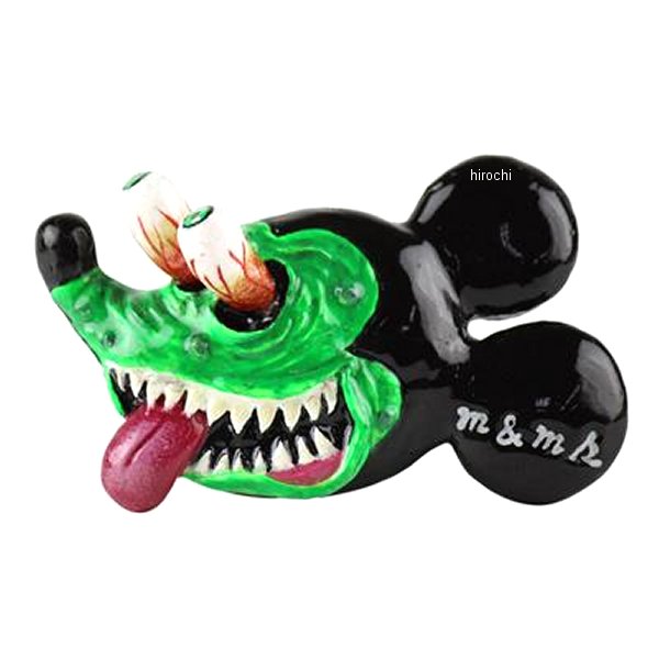 GOODS グッズ HIPPYMOUSE キーホルダー バレッタ モンスターグリーンカラー：モンスターグリーン素材:レジンサイズ：幅 約80mm、高さ 約50mm、厚み 約30mm(目玉含む)内容物：本体×1個M&Msヒッピーマウスをキーホ...