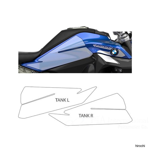 ワンダーリッヒ Wunderlich タンクプロテクションPremiumShieldBMW R1300RR1300Rを傷から守るプロテクションシート。航空機のプロペラやローターブレードを守るために開発された素材を採用し、圧倒的な耐摩傷性を実...