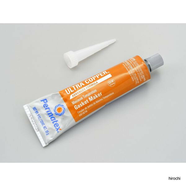 パーマテックス Permatex 高耐熱シリコンガスケット 85g通常シリコンの約3倍の耐油性と、裁断したガスケットの約8倍の柔軟性を合わせ持つ高耐熱シリコンガスケット。 シリコンタイプでありながらも高い耐熱性を発揮。 クランクケースやシリ...