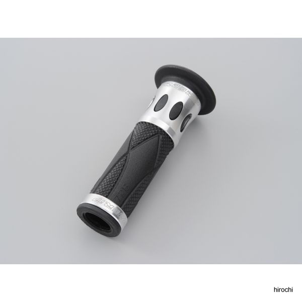 プログリップ PRO-GRIP グリップ 貫通 アルミリングタイプ汎用カラー:ブラック/シルバーエンド貫通材質:スタンダードラバー長さ:122mm、内径22/25mm※グリップをお選びの際は、純正グリップのサイズをご確認の上、お求めください...