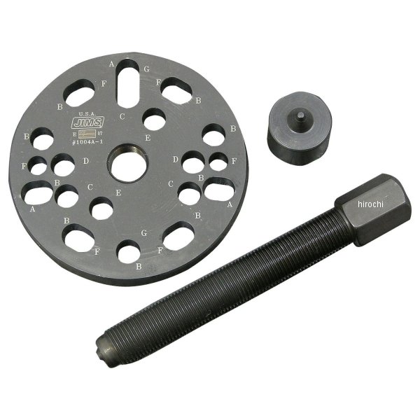 001086-NF ジムズ JIMS クラッチハブプーラー 36-84 4速用36-84 ハーレー 4速ビッグツインJIMS社製のハーレー専用の高精度ツールです。4速クラッチハブを取り外す為に使用する工具です。3スタッド＆5スタッドの両方に...