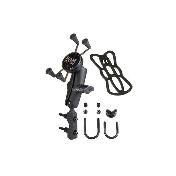 ラムマウント RAM MOUNT Xグリップ&ブレーキ/クラッチランプ スマートフォン用 テザー付汎用カラー：ブラック素材標準アーム：アルミサイズ ボールサイズ：1インチ仕様：Xグリップセット適合 Xグリップ：幅 約48mm-82mm厚み ...
