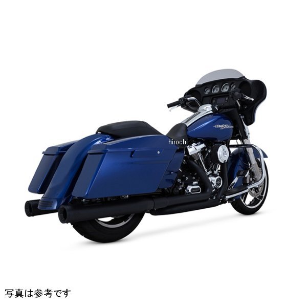 1801-1067 バンス＆ハインズ VANCE&HINES Eliminator400 エリミネーター スリップオン ブラック マフラー 17年-24年 ハーレー ツーリングファミリー17年-24年 ハーレー ツーリングファミリーバガース...
