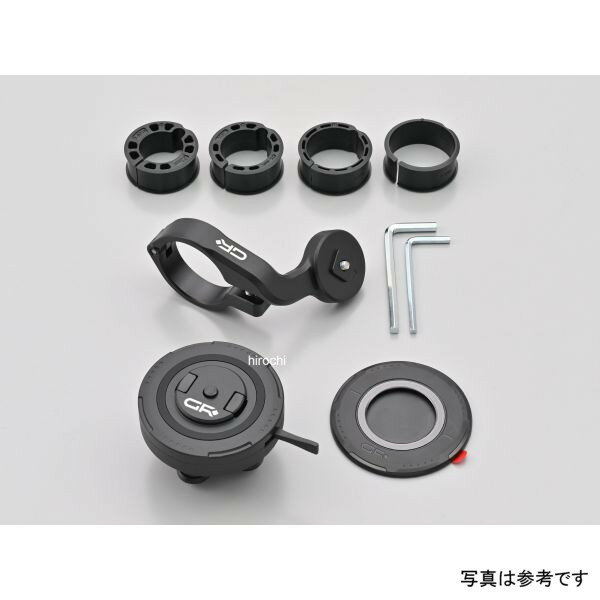GRエクスプロア スマホホルダー φ22.2-32mm用 オフセットバーマウント GR-MT10スマホを載せて軽く回転させると固定される、円盤形状のロック構造を採用した、スマートフォンマウントシリーズ。バーマウントに取り付け可能なオフセット...