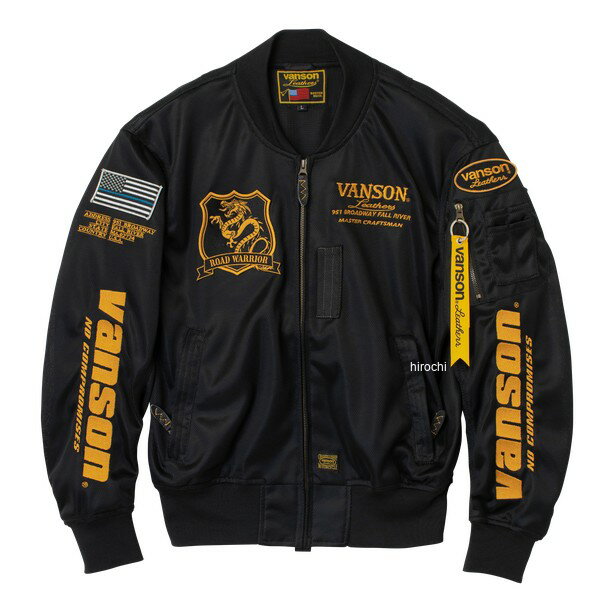 バンソン VANSON 2026年春夏モデル メッシュMA-1ジャケット Mサイズ BK/YEサイズ：Mカラー：ブラック/イエロー素材:ポリエステルメッシュ+ストレッチ本体生地は、表地裏地共に通気性の良いフルメッシュ仕様。装飾は刺繍仕上げ。...