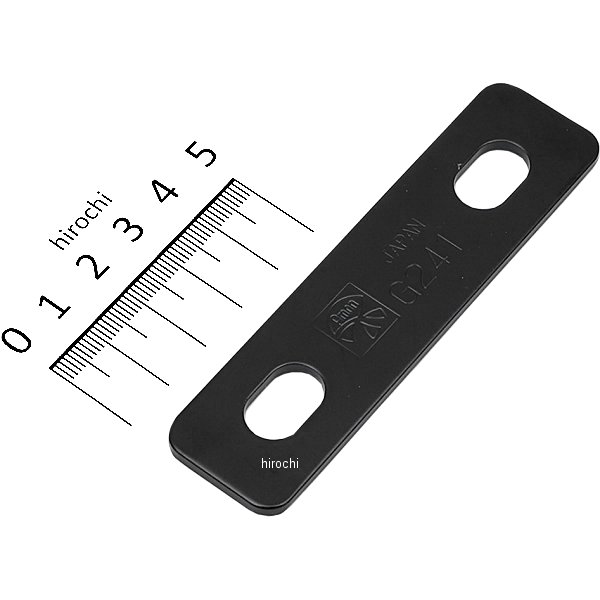 エーモン 取付金具(黒)・サイズ 厚さ3mm 25×98mm 穴径10mm・カチオン電着塗装G241楽天 HD店　